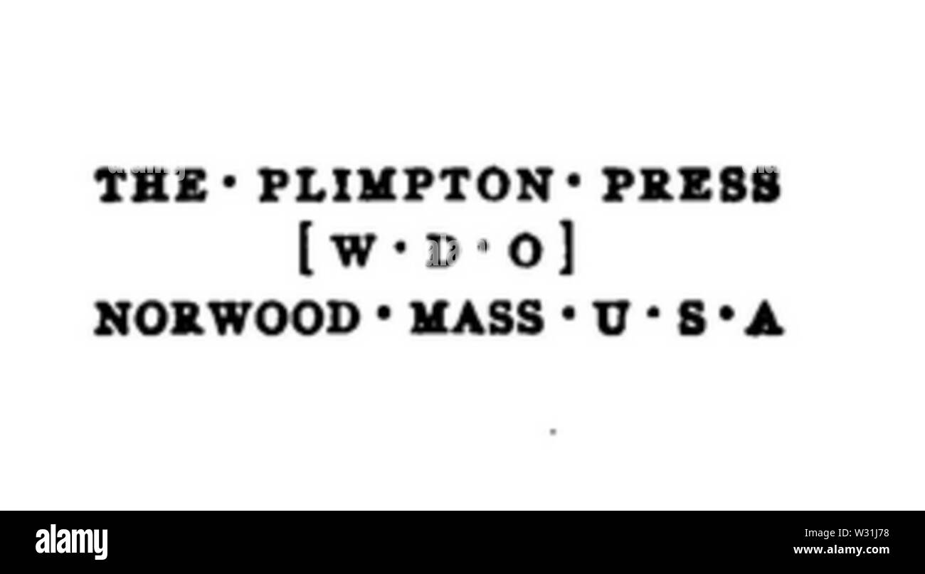 Press mark of the Plimpton Press Stock Photo - Alamy