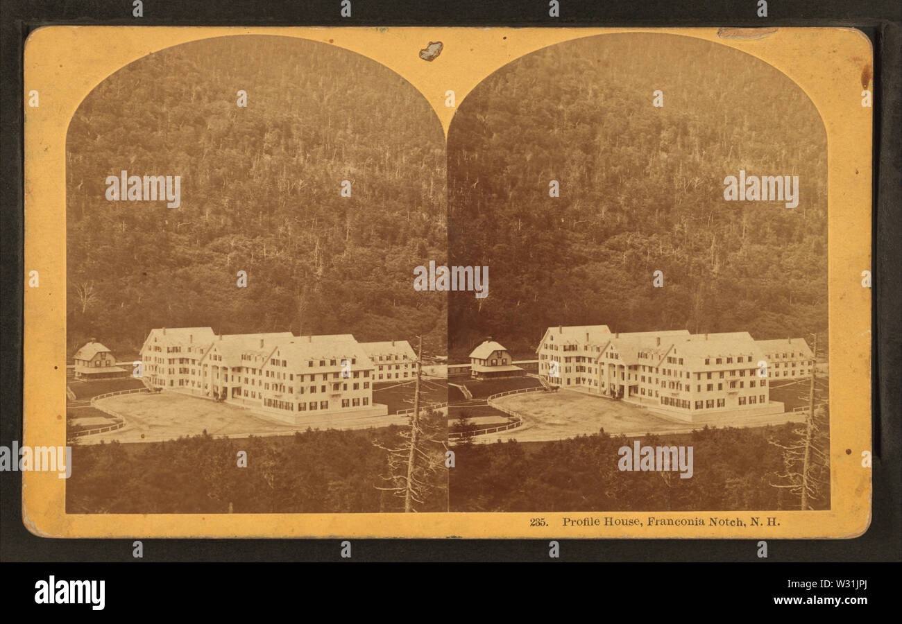 Profile House, Franconia Notch, NH, by Kilburn Brothers 9 Stock Photo ...