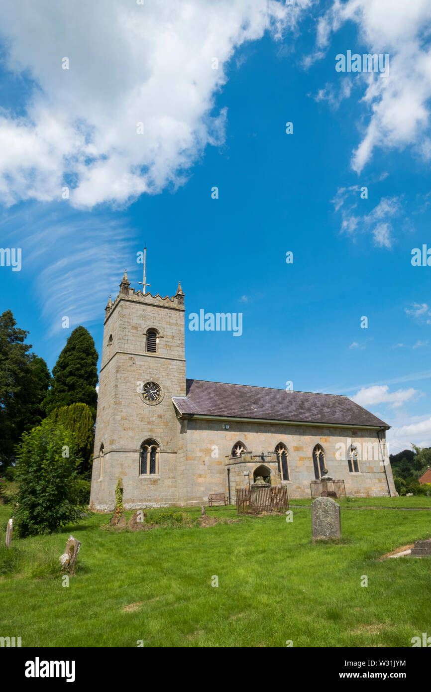 St Michael and All Angels Church, Hopton Wafers, Shropshire Stock Photo ...