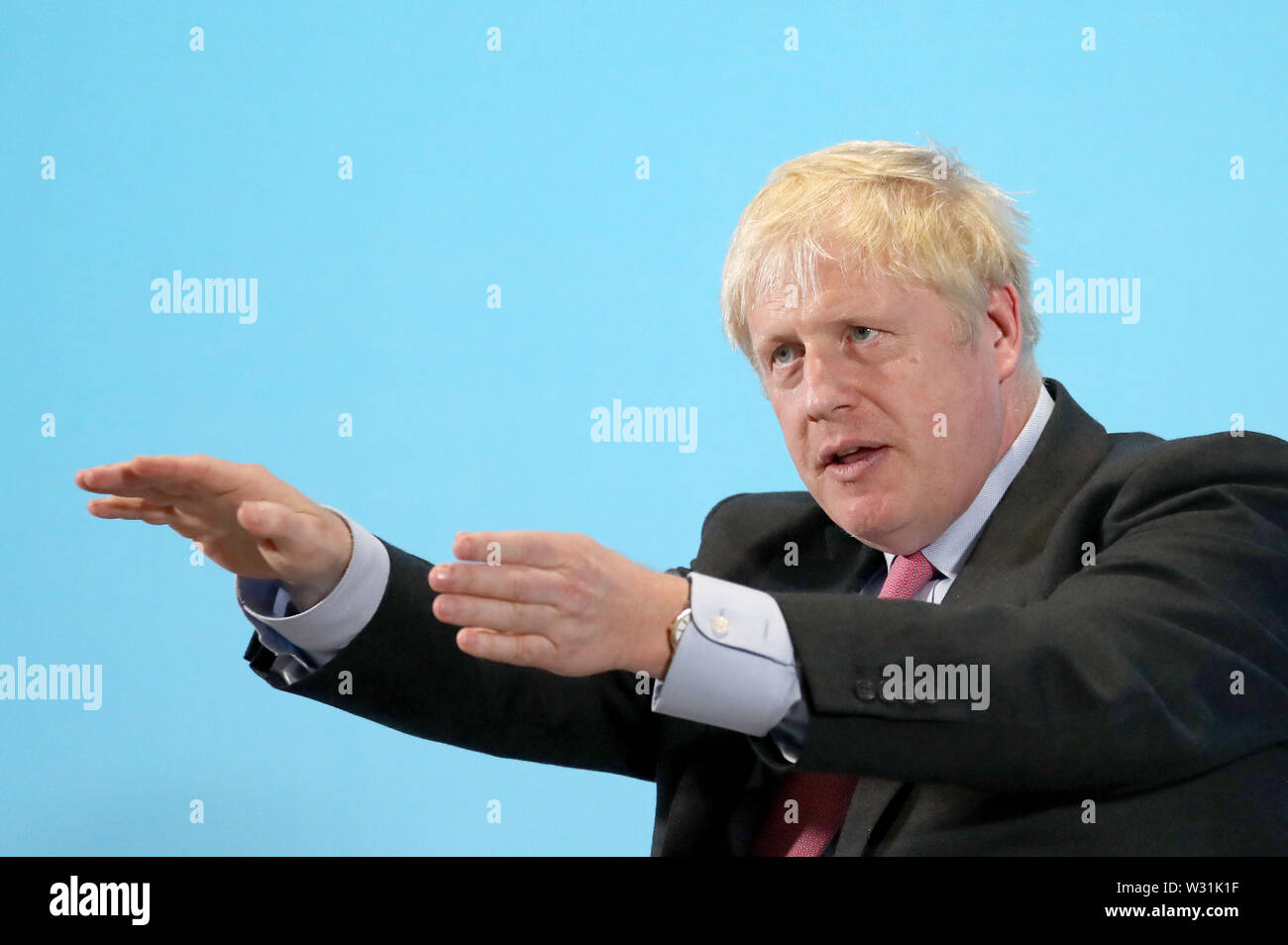 Conservative Party leadership candidate Boris Johnson during a Tory ...