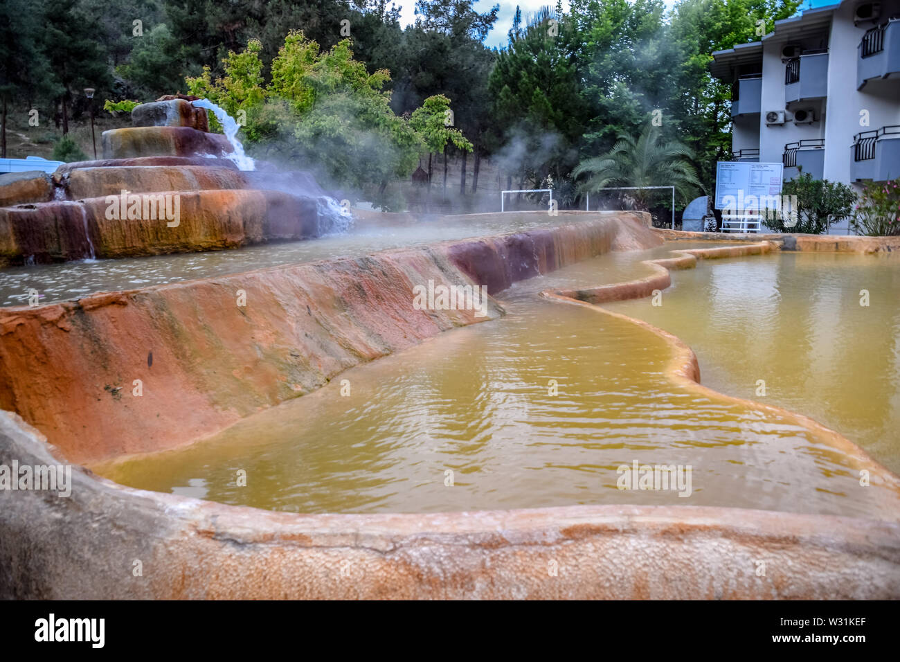 Pam Thermal Hotel, Hot spring mineral medicinal water Stock Photo - Alamy