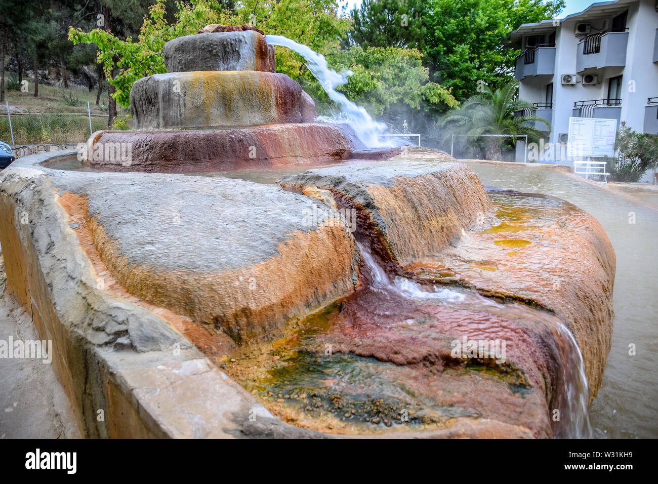 Pam Thermal Hotel, Hot spring mineral medicinal water Stock Photo - Alamy