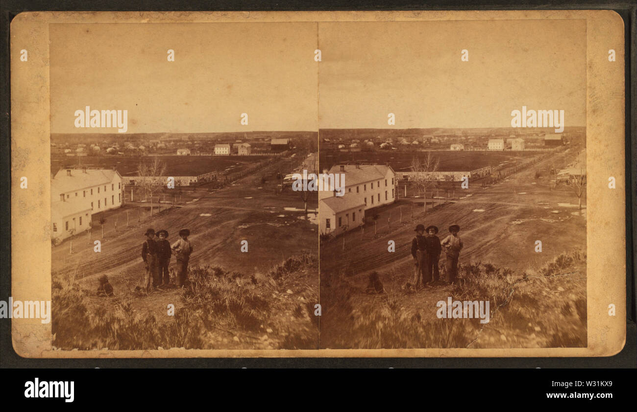 Public Square CPRR (Central Pacific Railtroad) in distance, by Milan P ...