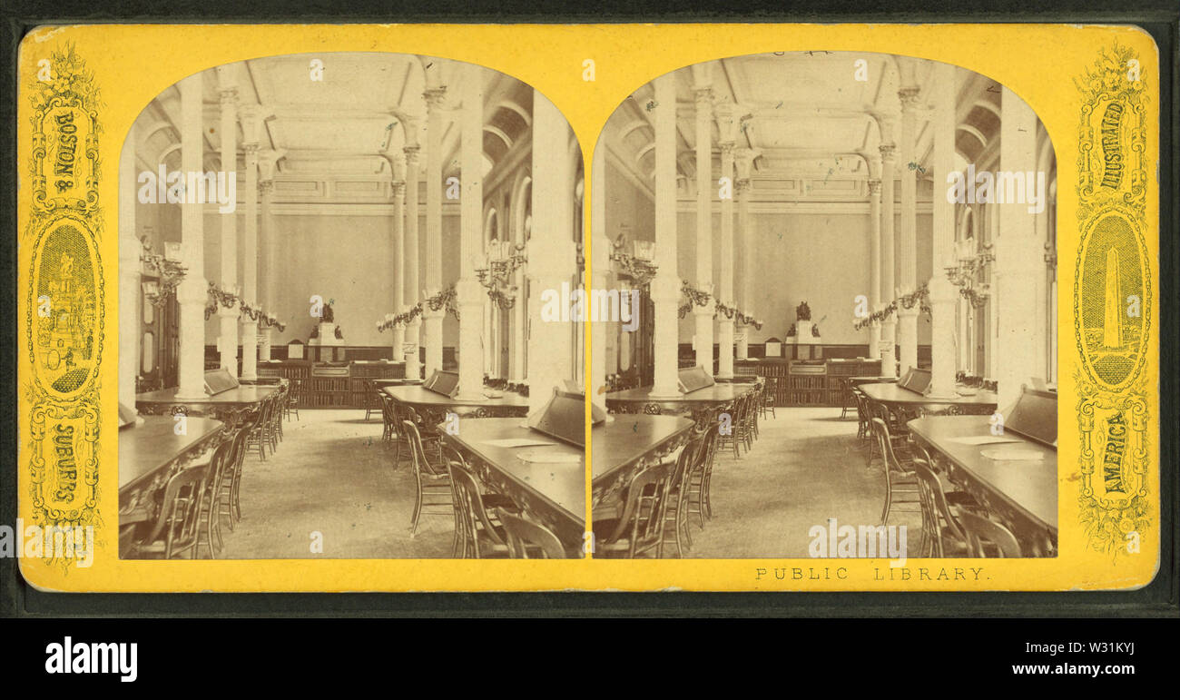 Public Library, from Robert N Dennis collection of stereoscopic views 2 ...