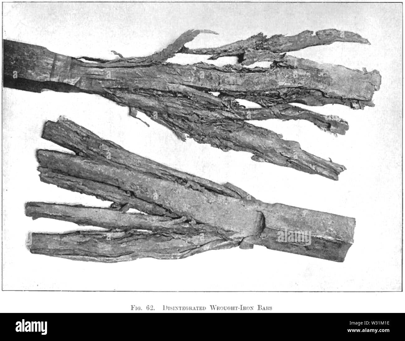 Puddled iron plating test Stock Photo - Alamy