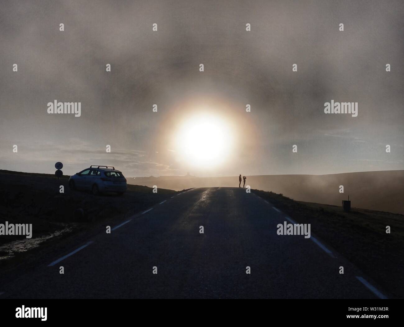 July 11, 2019, Finnmark, Norway: Shortly after midnight, tourists and ...