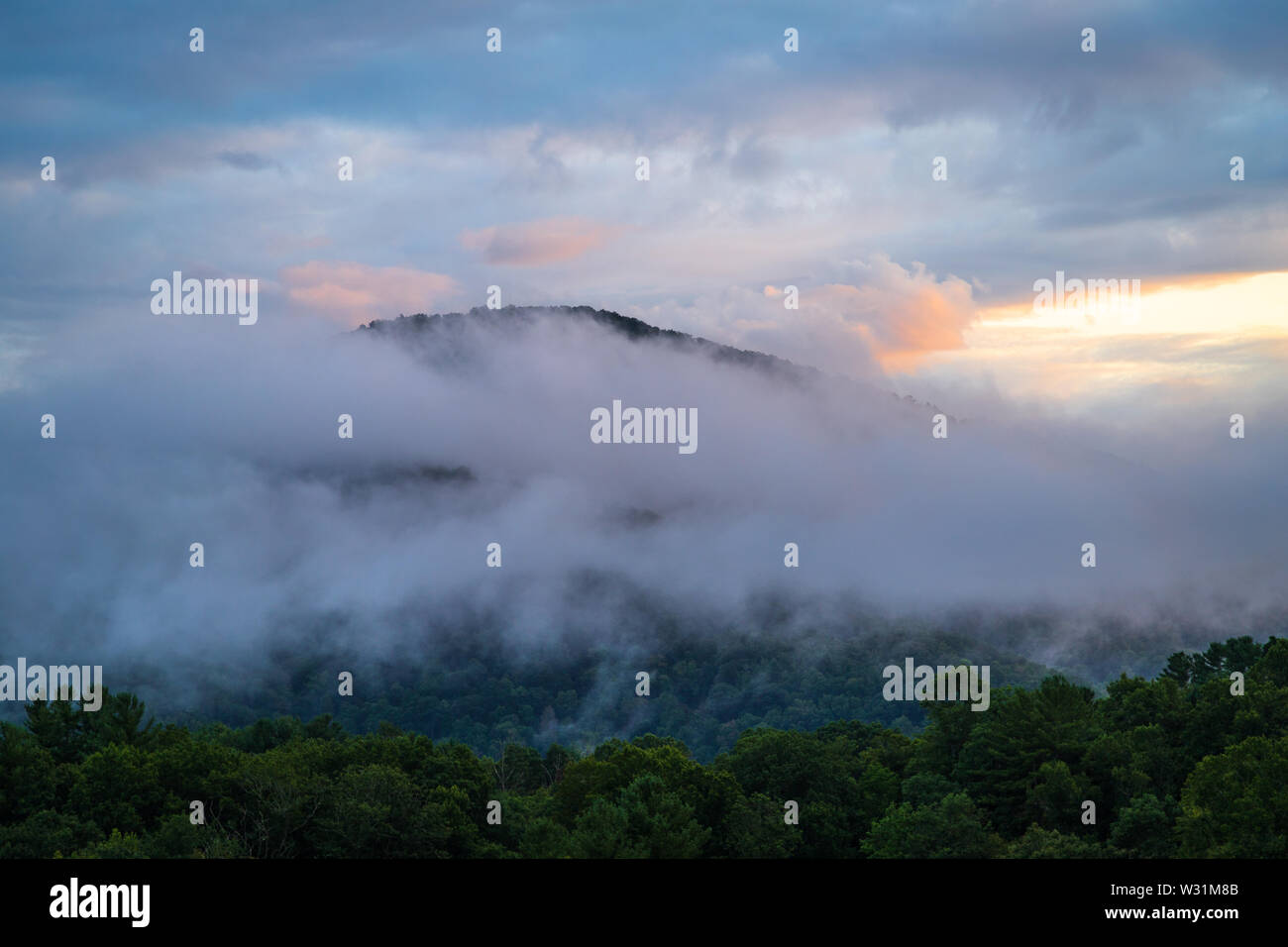 The Peak, near Penland, North Carolina, USA, viewed from the grounds of ...