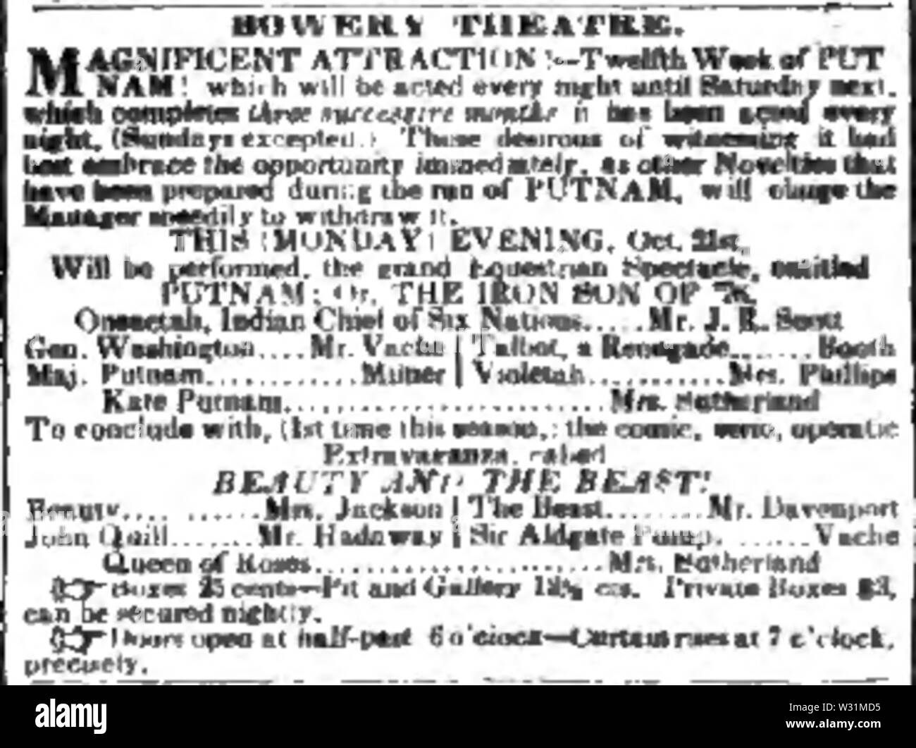 1844 advertisement hi-res stock photography and images - Alamy