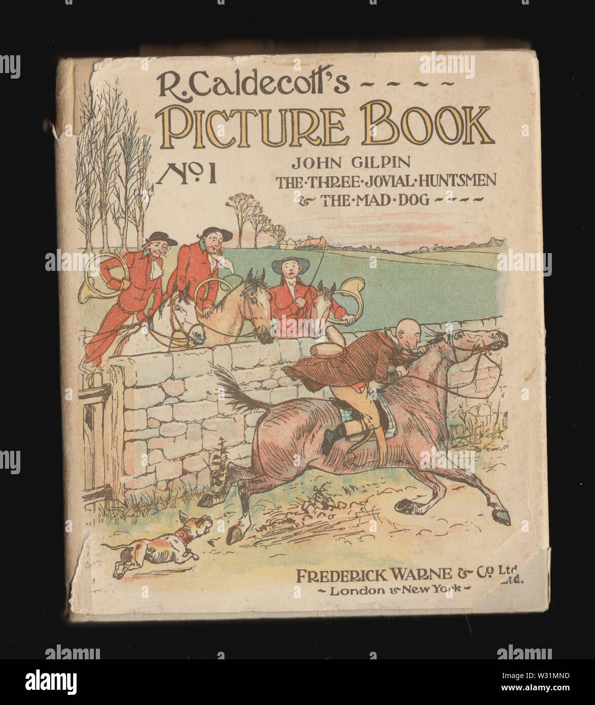 R Caldecott's Picture Book No 1 - Raw Scans - Scan 01 Stock Photo - Alamy