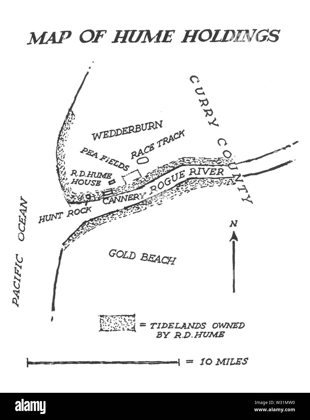RD Hume map Stock Photo - Alamy