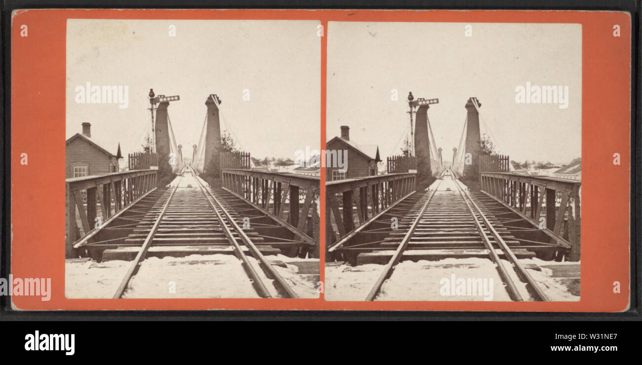 Railroad top suspension bridge hi-res stock photography and images - Alamy