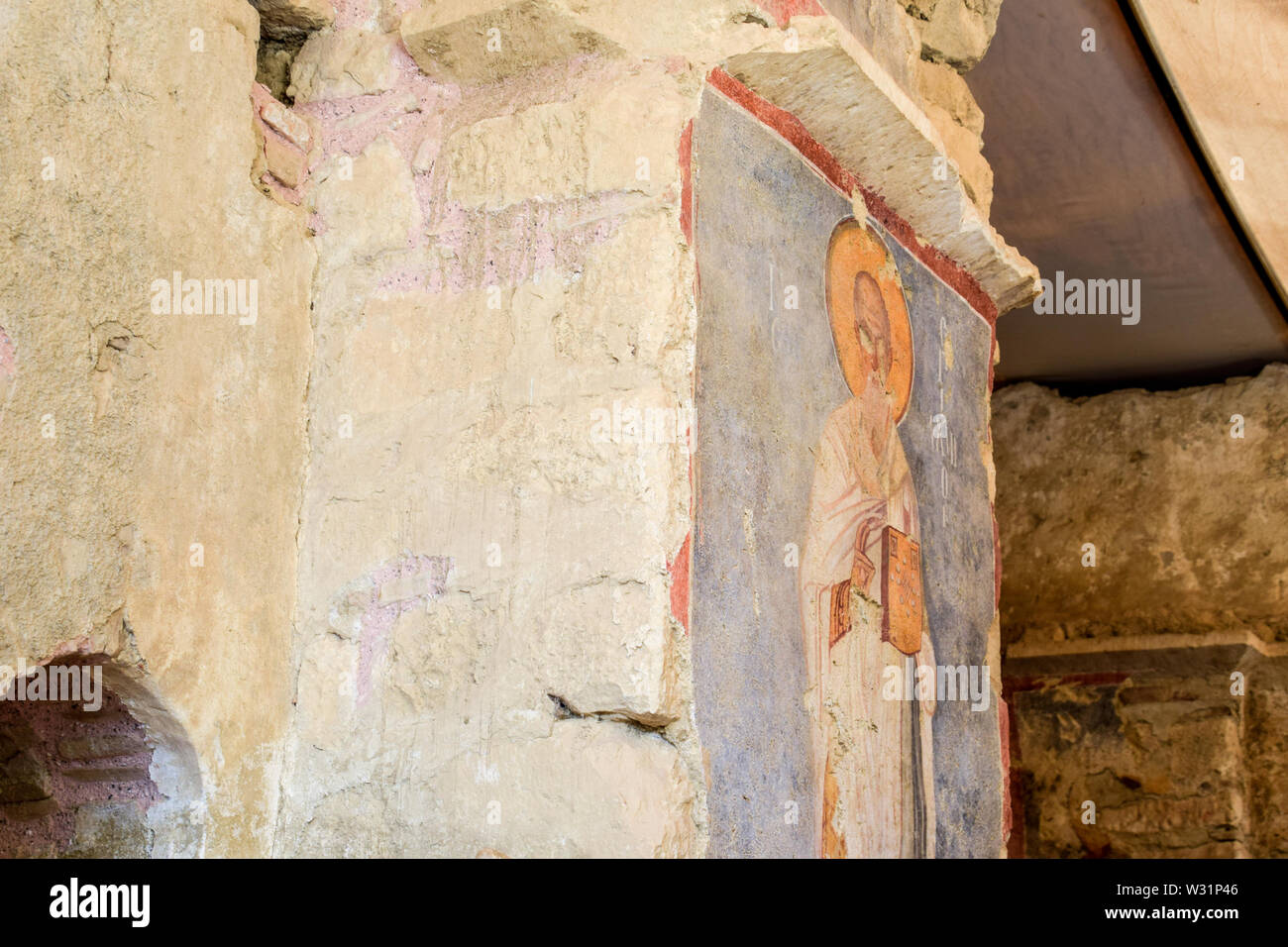 The building of the Church of St. Nicholas in Turkey, Demre. Walls ...
