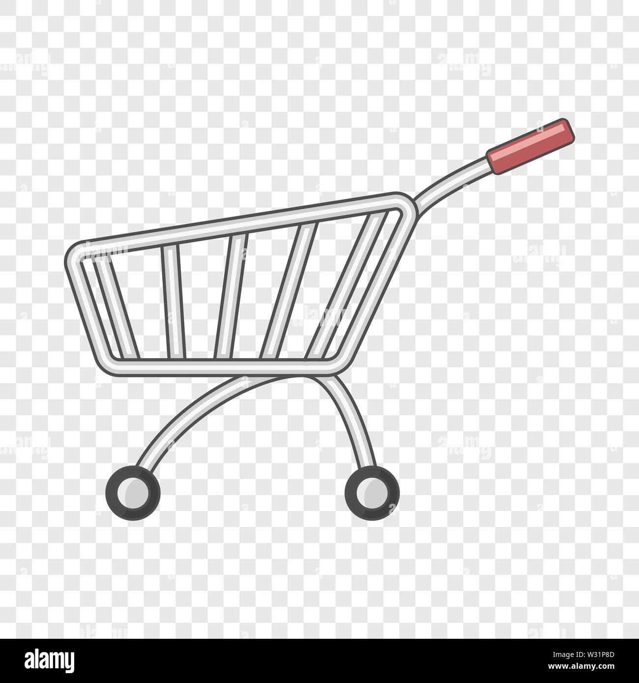 Market shopping cart icon, cartoon style Stock Vector Image & Art - Alamy