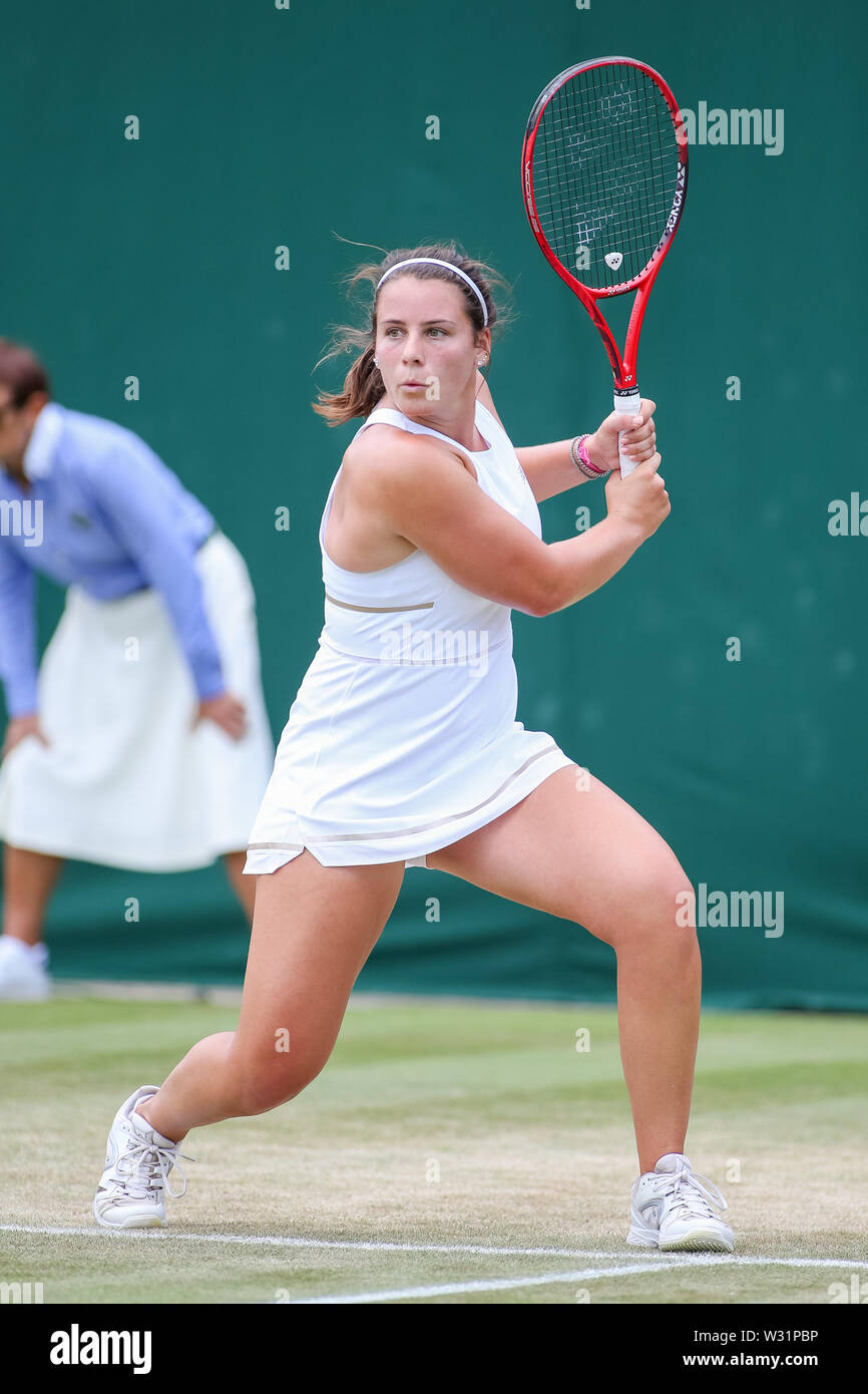 Wimbledon, London, UK. 11th July 2019. Emma Navarro of the United ...