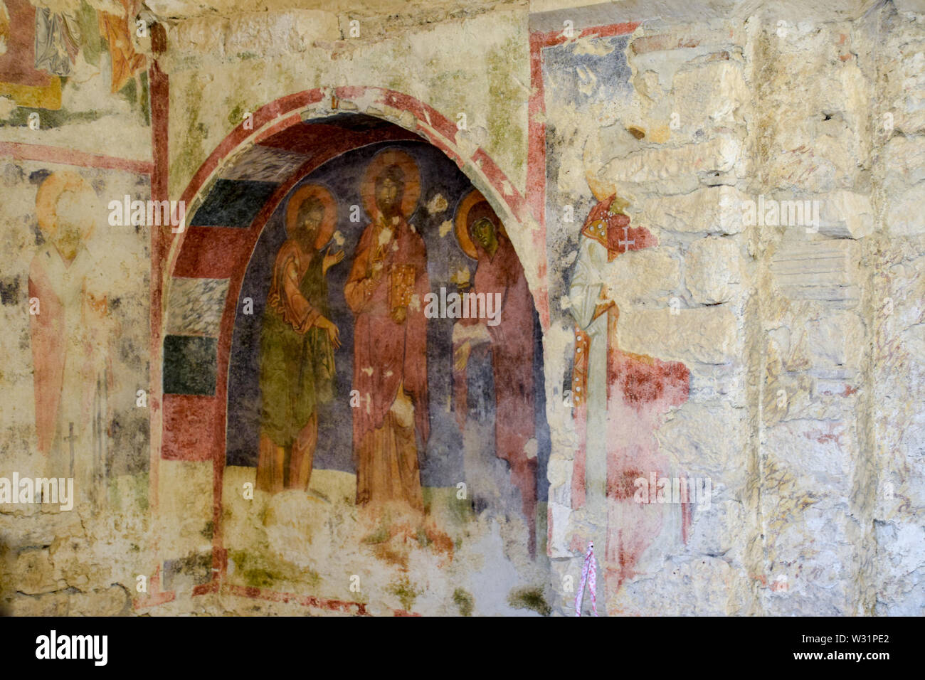 The building of the Church of St. Nicholas in Turkey, Demre. Walls ...