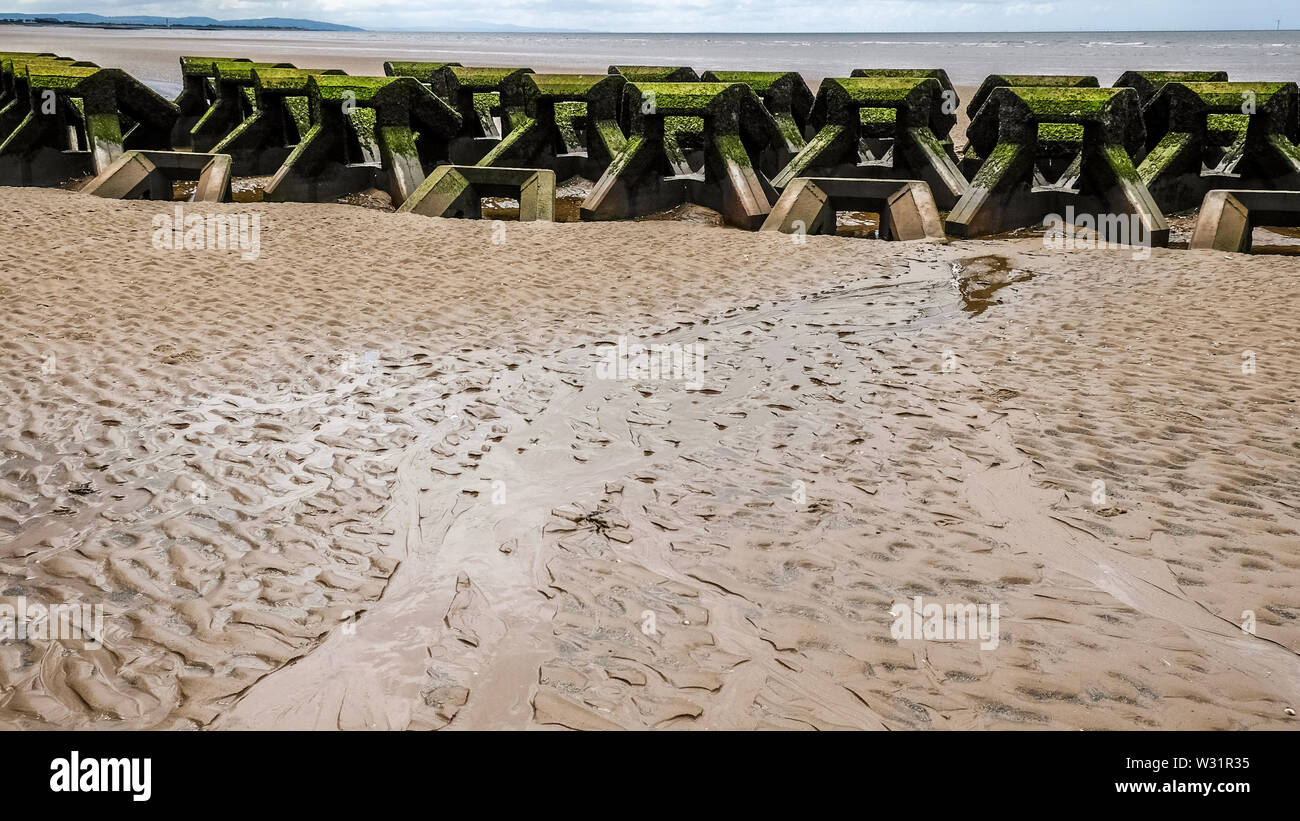 Sea defences new brighton beach hi-res stock photography and images - Alamy