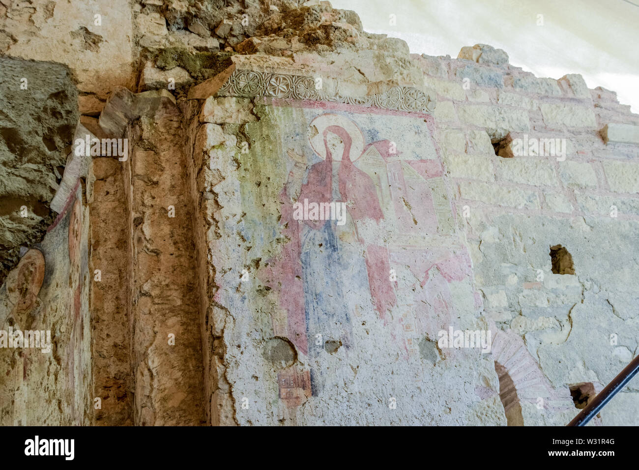 The building of the Church of St. Nicholas in Turkey, Demre. Walls ...