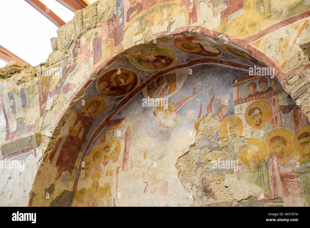 The building of the Church of St. Nicholas in Turkey, Demre. Walls ...