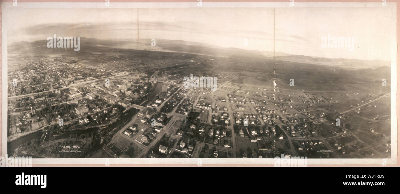 Reno, Nev., looking North East, 1000 feet elevation from Lawrence ...