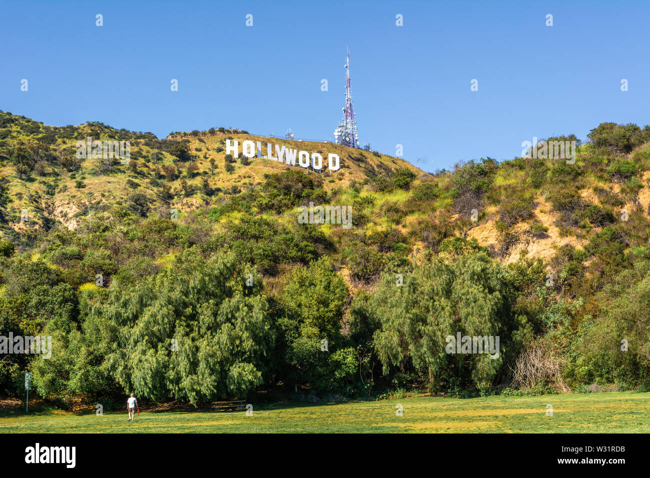 LOS ANGELES, USA - April 11, 2019: The Hollywood Sign - an American ...