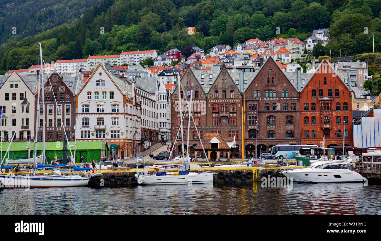 Bergen waterfront, Norway Stock Photo - Alamy
