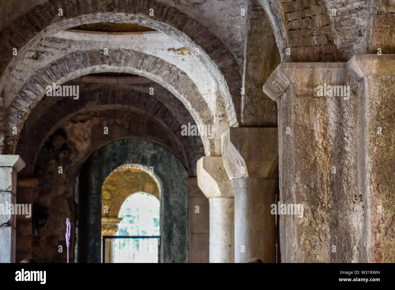 The building of the Church of St. Nicholas in Turkey, Demre. Walls ...