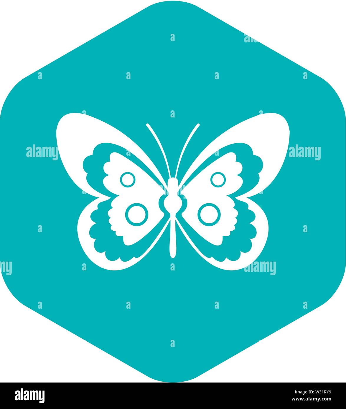 Butterfly icon, simple style Stock Vector Image & Art - Alamy