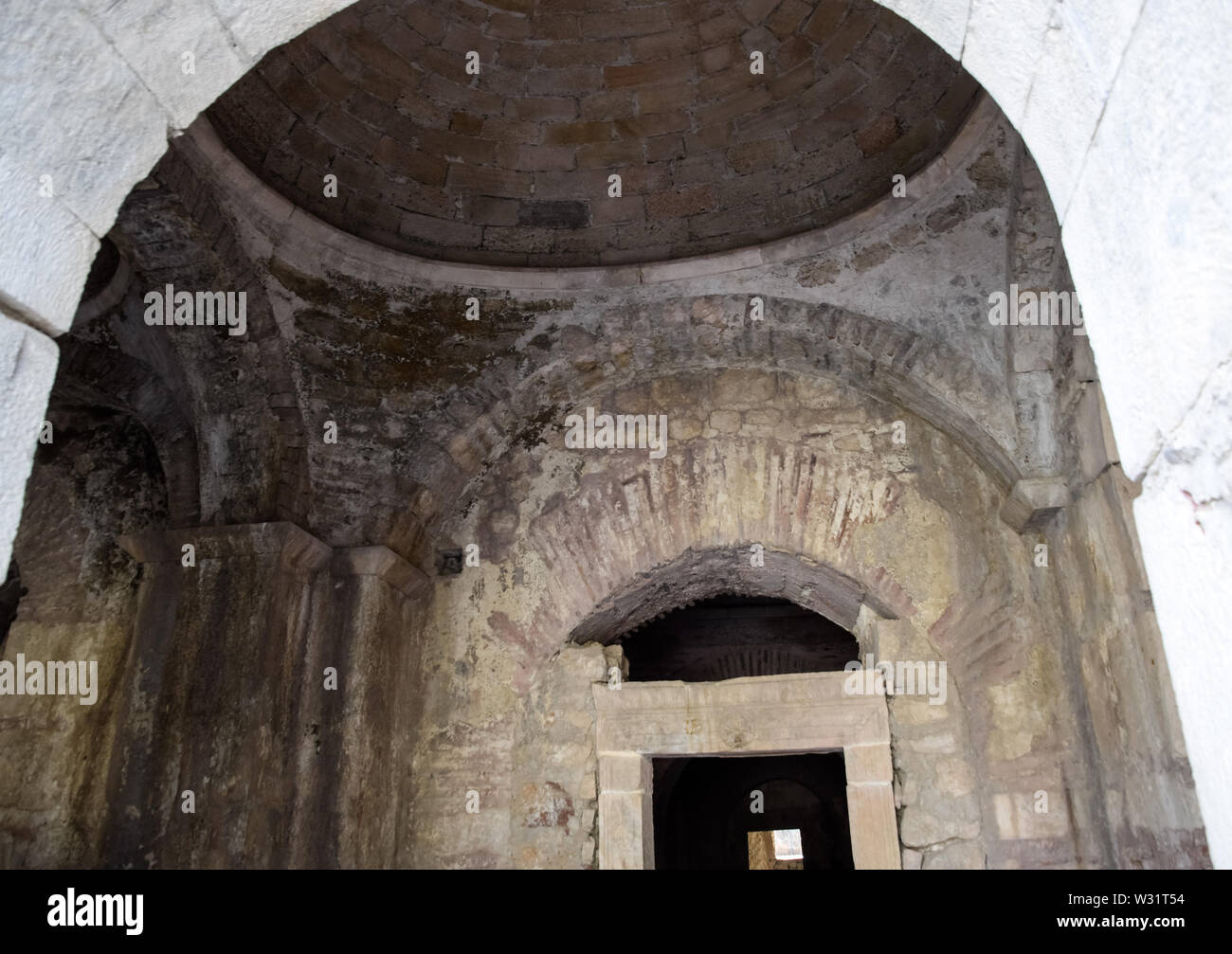 The building of the Church of St. Nicholas in Turkey, Demre. Walls ...