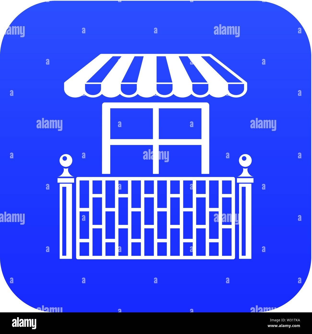 Shop Balcony Icon Simple Style Stock Vector Image And Art Alamy