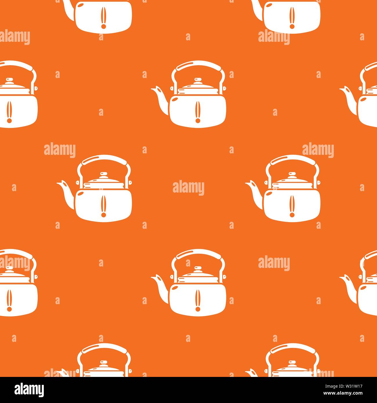 Kettle Break Pattern Vector Orange Stock Vector Image And Art Alamy