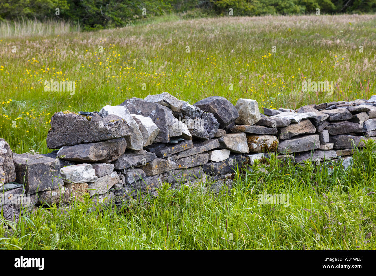 Old fence stone wall hi-res stock photography and images - Alamy