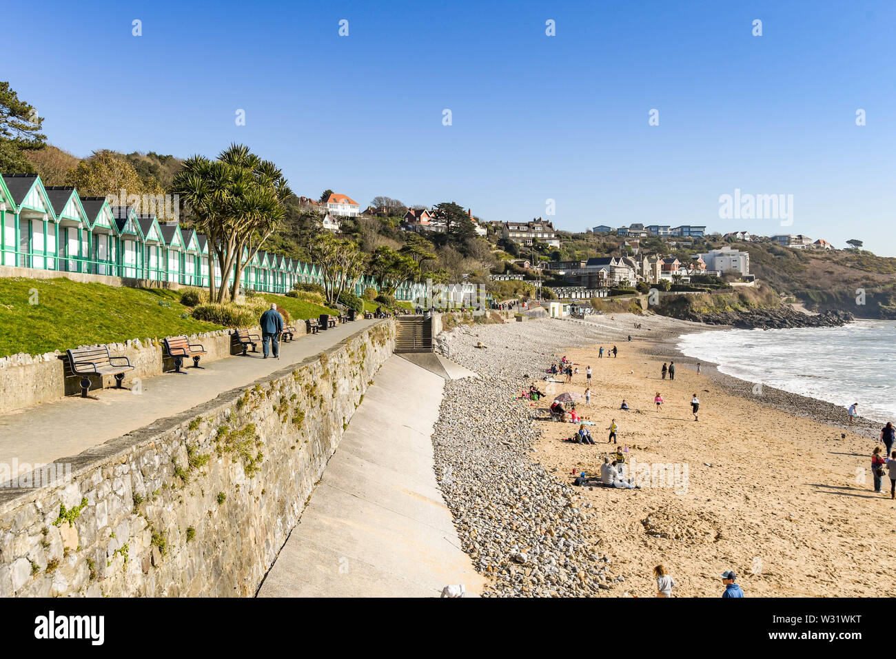 Langland bay gower wales hi-res stock photography and images - Alamy