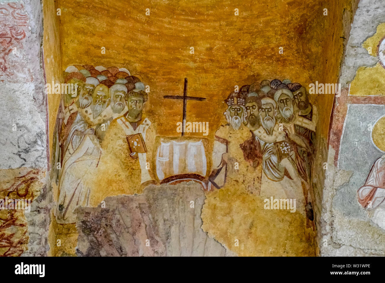The building of the Church of St. Nicholas in Turkey, Demre. Walls ...