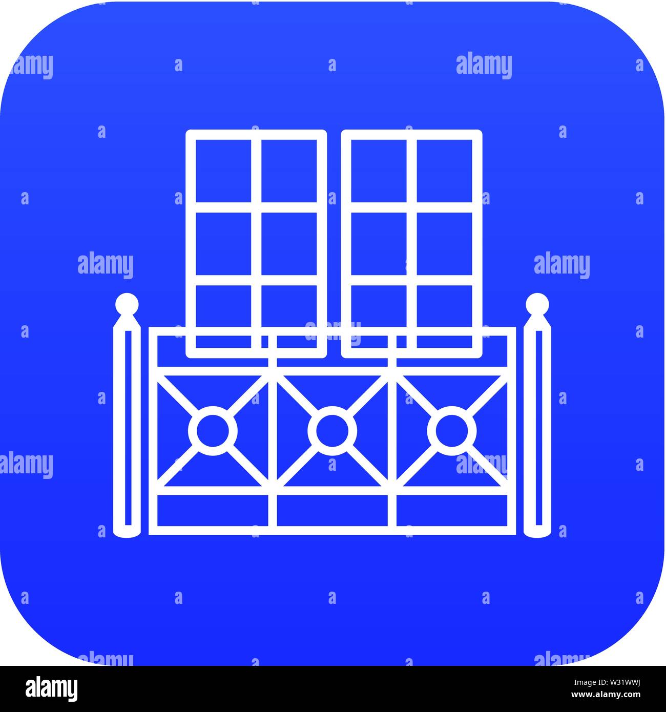 Double Balcony Icon Simple Style Stock Vector Image And Art Alamy
