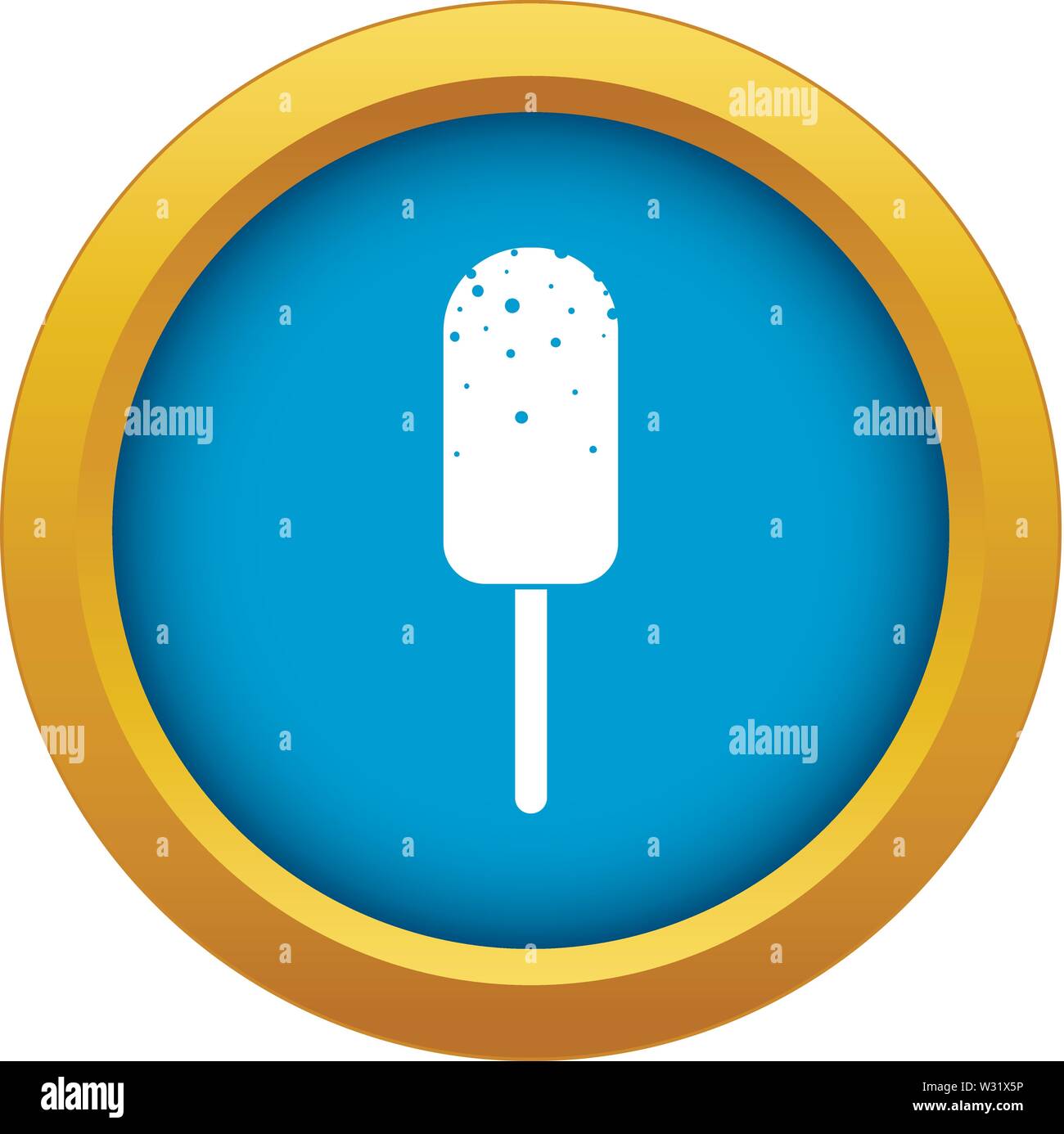 Ice Cream icon blue vector isolated Stock Vector Image & Art - Alamy