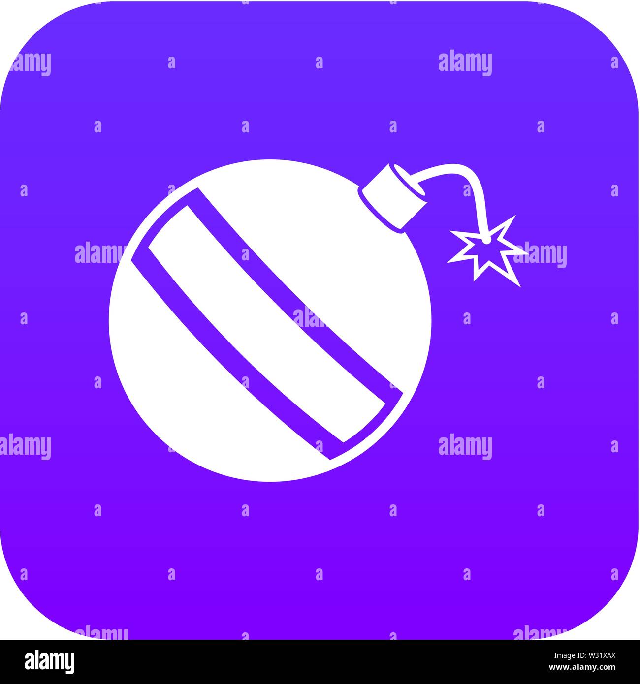 Bomb icon digital purple Stock Vector Image & Art - Alamy