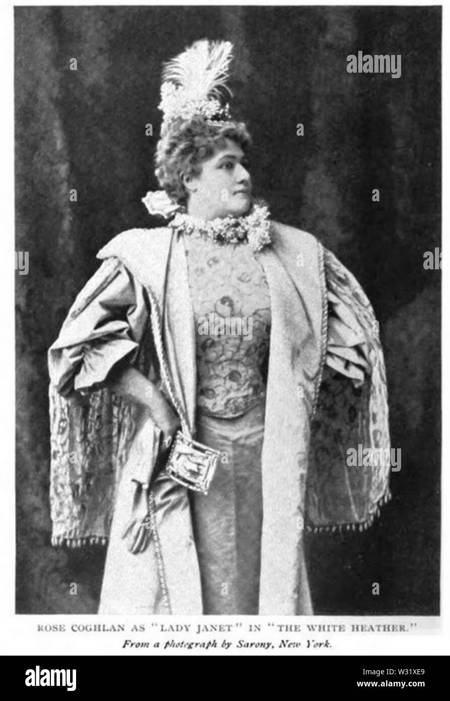 Rose Coghlan as Lady Janet in The White Heather 1897 Stock Photo - Alamy