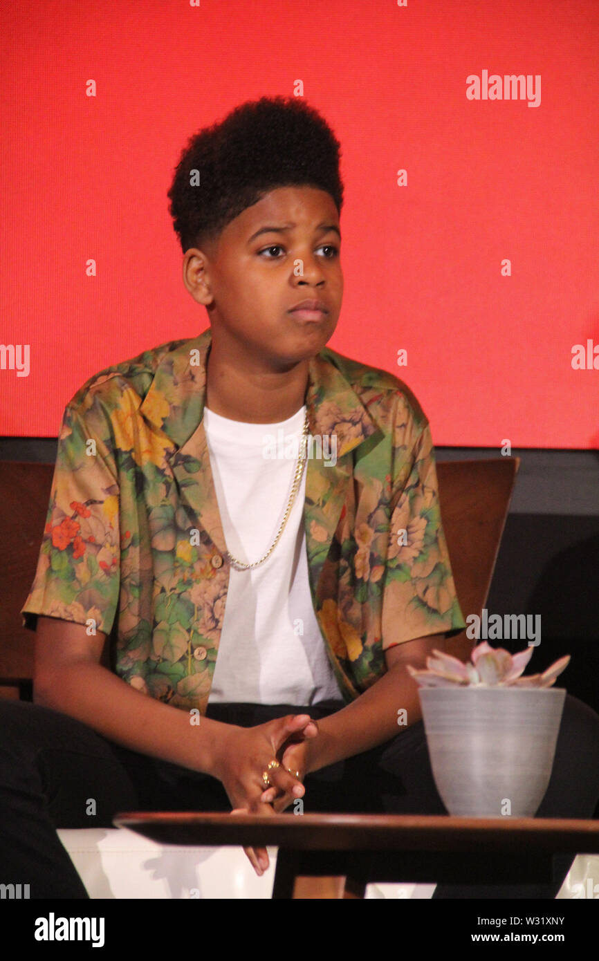 JD McCrary 07/10/2019 "The Lion King" Press Conference held at the ...