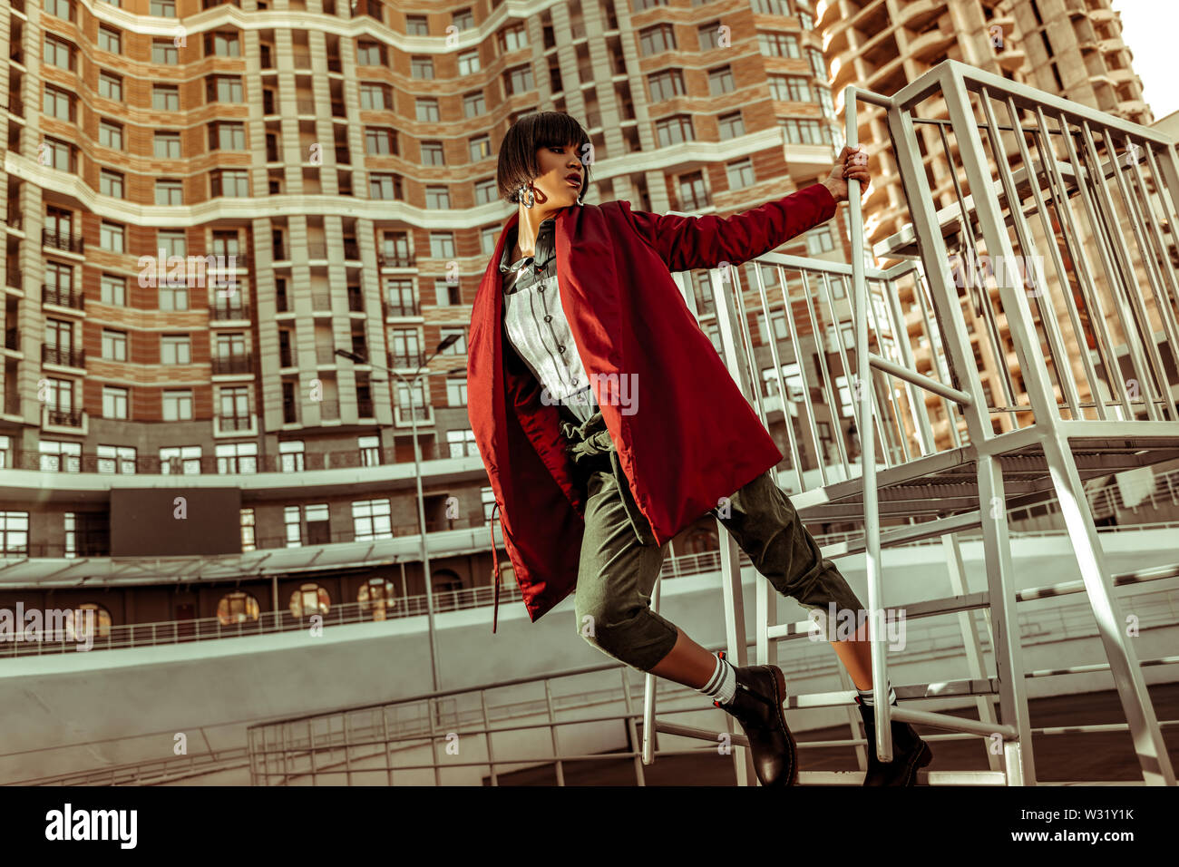 Creative young female person shooting for magazine Stock Photo - Alamy