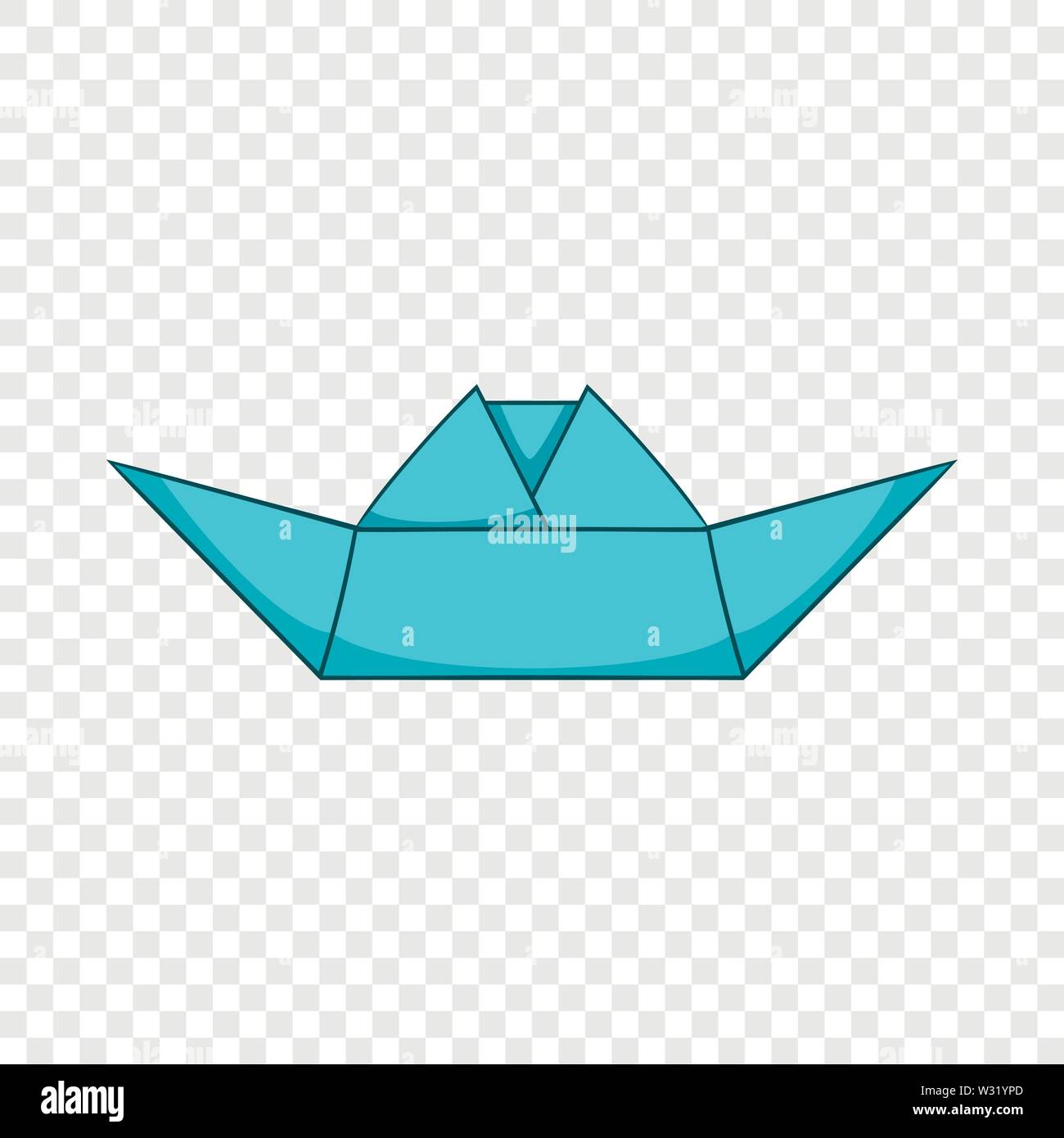 Origami boat icon, cartoon style Stock Vector Image & Art - Alamy