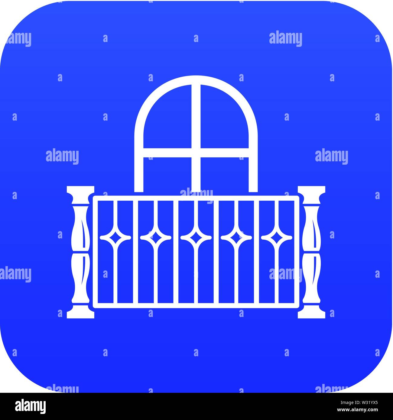 Apartment Balcony Icon Simple Style Stock Vector Image And Art Alamy