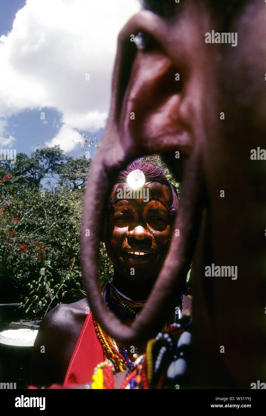 Ear lobe masai hi-res stock photography and images - Alamy