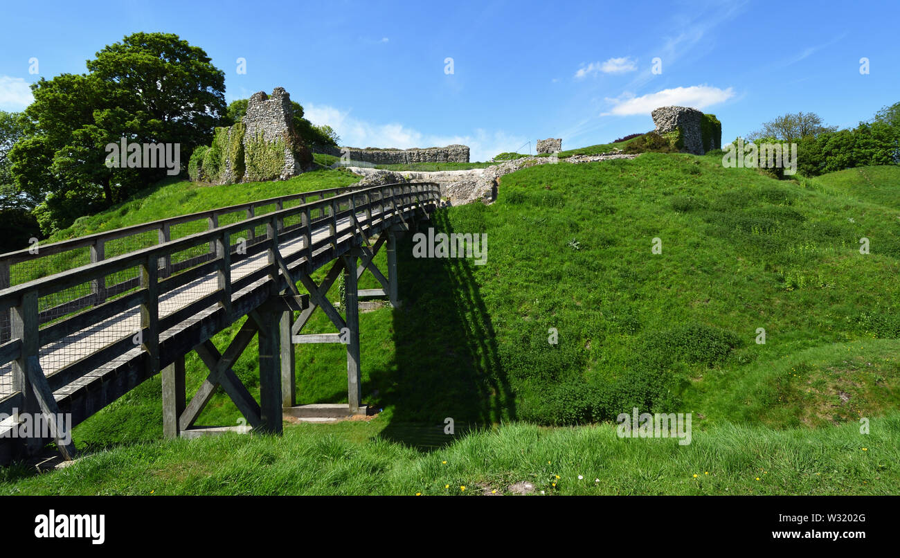 Castle Acre Castle medieval defences built in the village of Castle ...