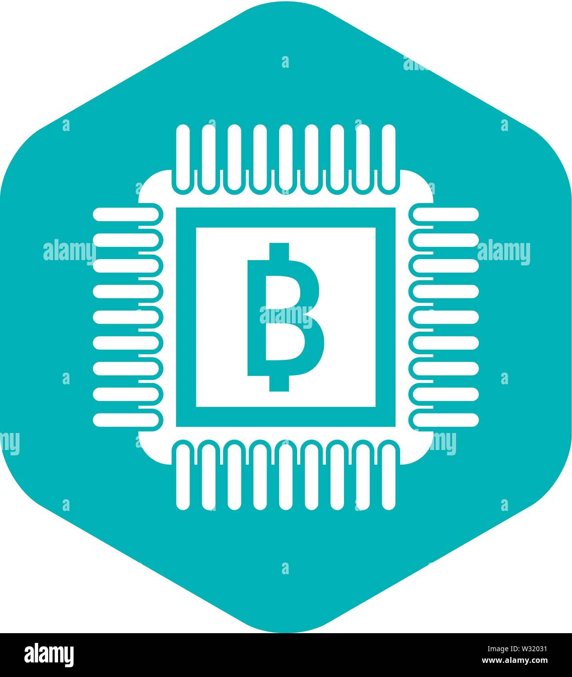 Chip icon, simple style Stock Vector Image & Art - Alamy