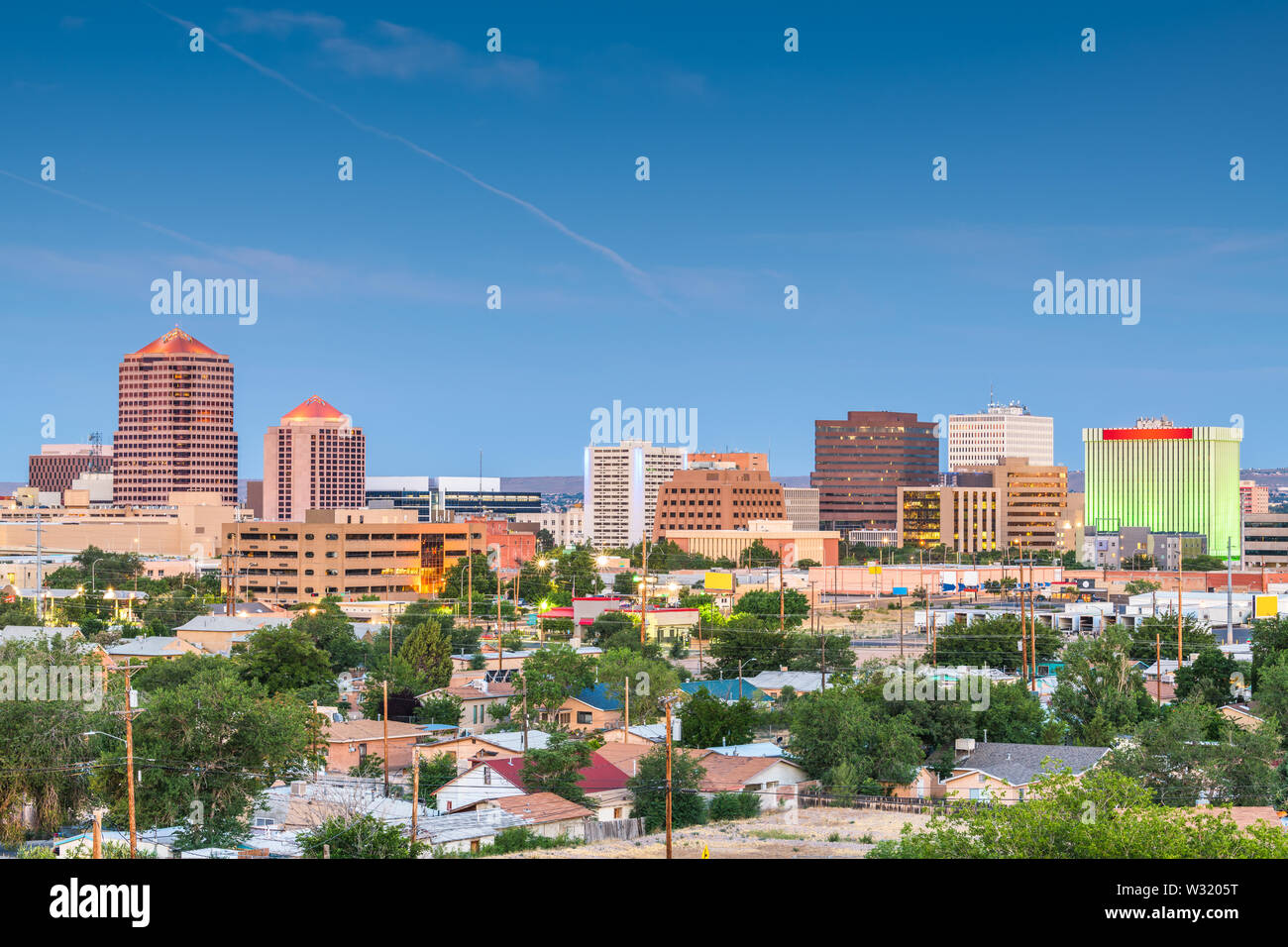 Albuquerque city skyline hi-res stock photography and images - Alamy
