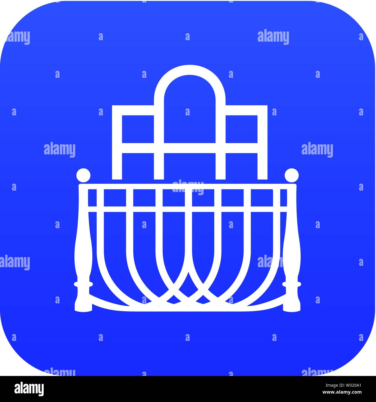 Luxury Balcony Icon Simple Style Stock Vector Image And Art Alamy