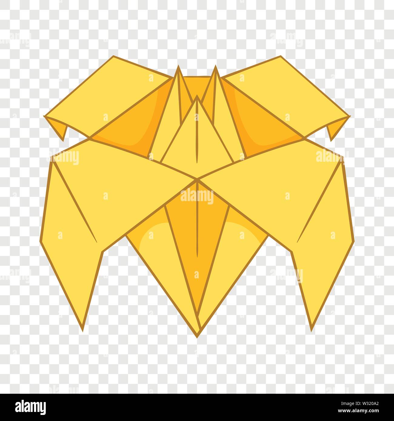 Origami lily icon, cartoon style Stock Vector Image & Art - Alamy