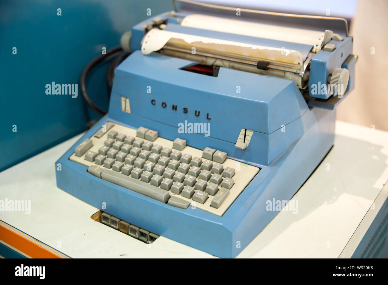 Moscow, Russia - November 20, 2013: Consul Typewriter by Zbrojovka Brno ...