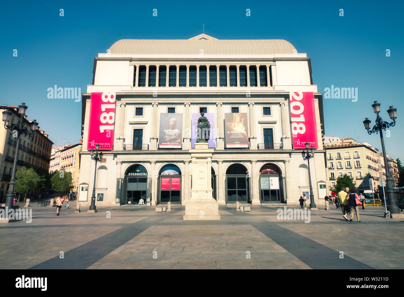 Madrid, Spain - June 21, 2019: Teatro Real (Royal Theatre) or simply El ...