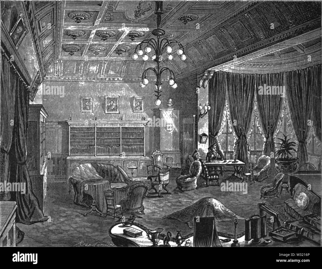 SMO V12 D370 Wagner's library Stock Photo - Alamy